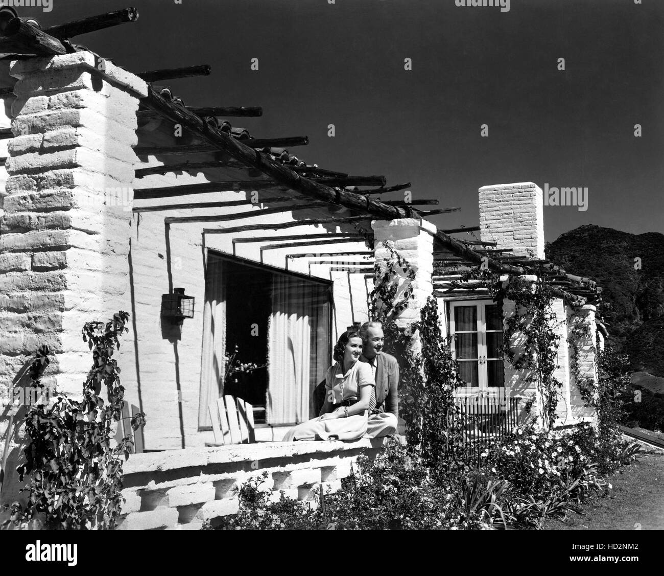 From left: Grace Bradley, William Boyd, at their home, ca. 1940s Stock ...