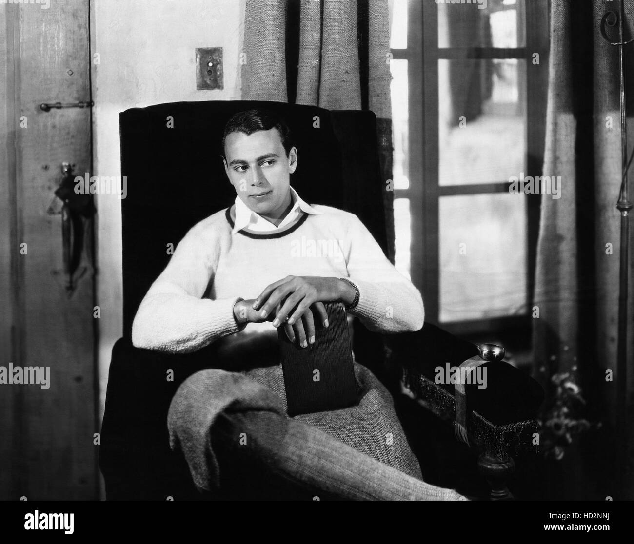 William Collier, Jr. (aka Buster Collier), at home, ca. mid-1920s Stock ...