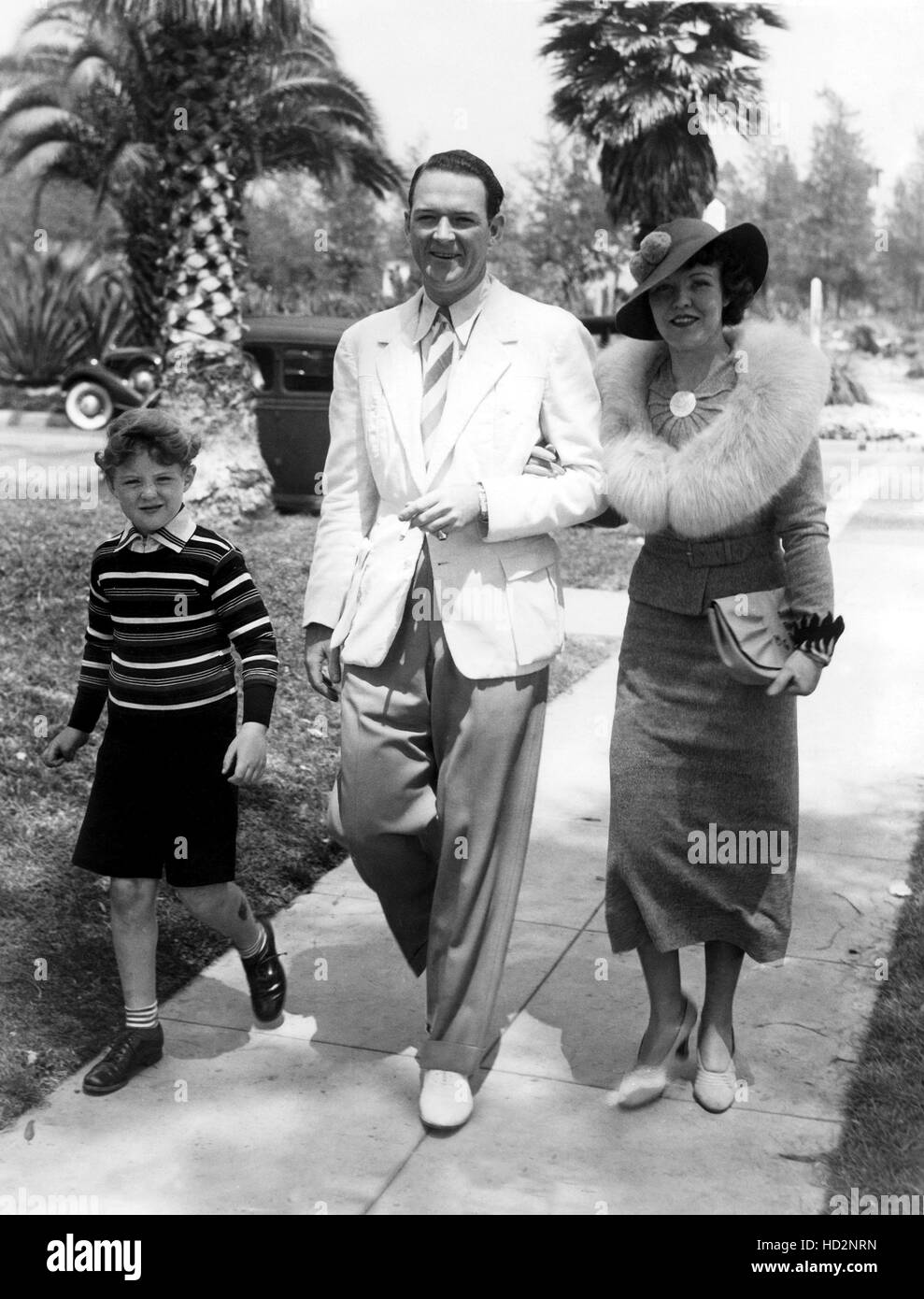 From left: Barry Gargan, William Gargan, Mary Gargan on their way to ...