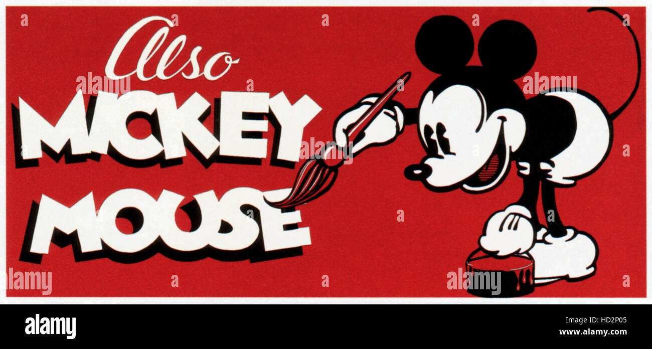 Mickey Mouse on 1931 stock insert card Stock Photo - Alamy