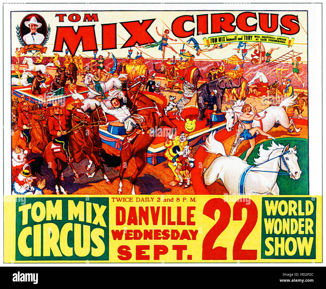 Tom mix circus poster hi-res stock photography and images - Alamy