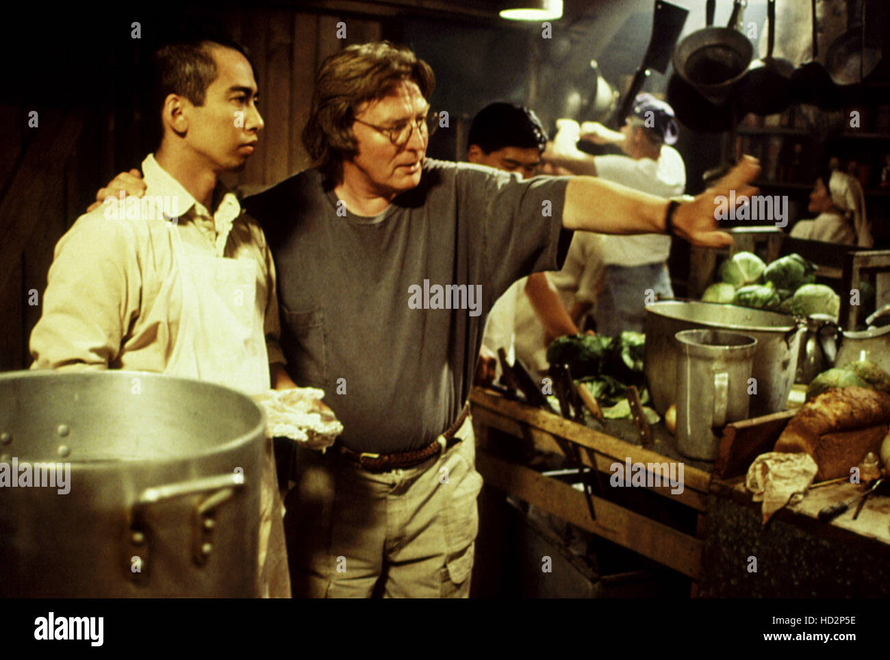 Alan Parker directing Stan Egi in COME SEE THE PARADISE, 1990 Stock ...
