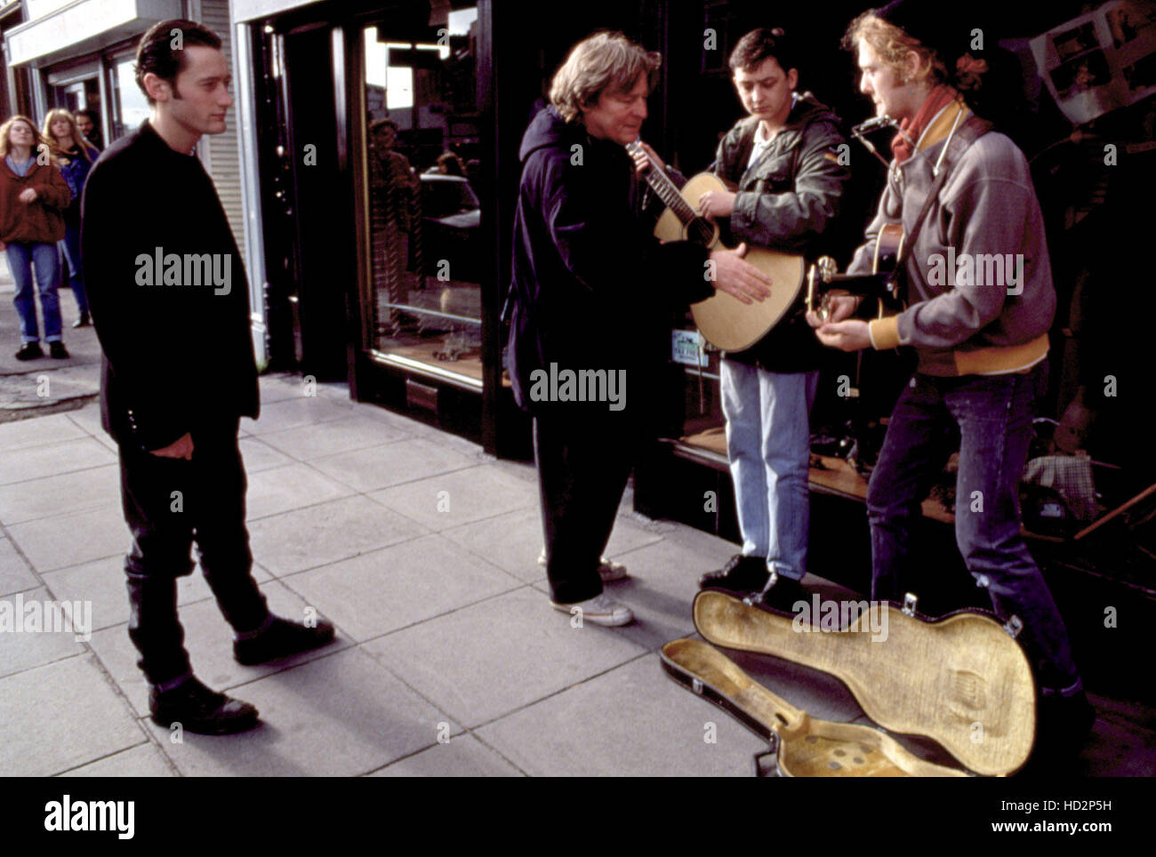 Alan Parker and cast on the set of COMMITMENTS, 1991 Stock Photo - Alamy