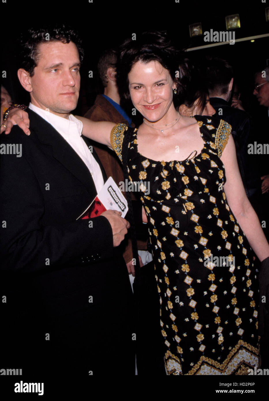 ALLY SHEEDY, with her husband, at the premiere of Hideous Kinky, New ...