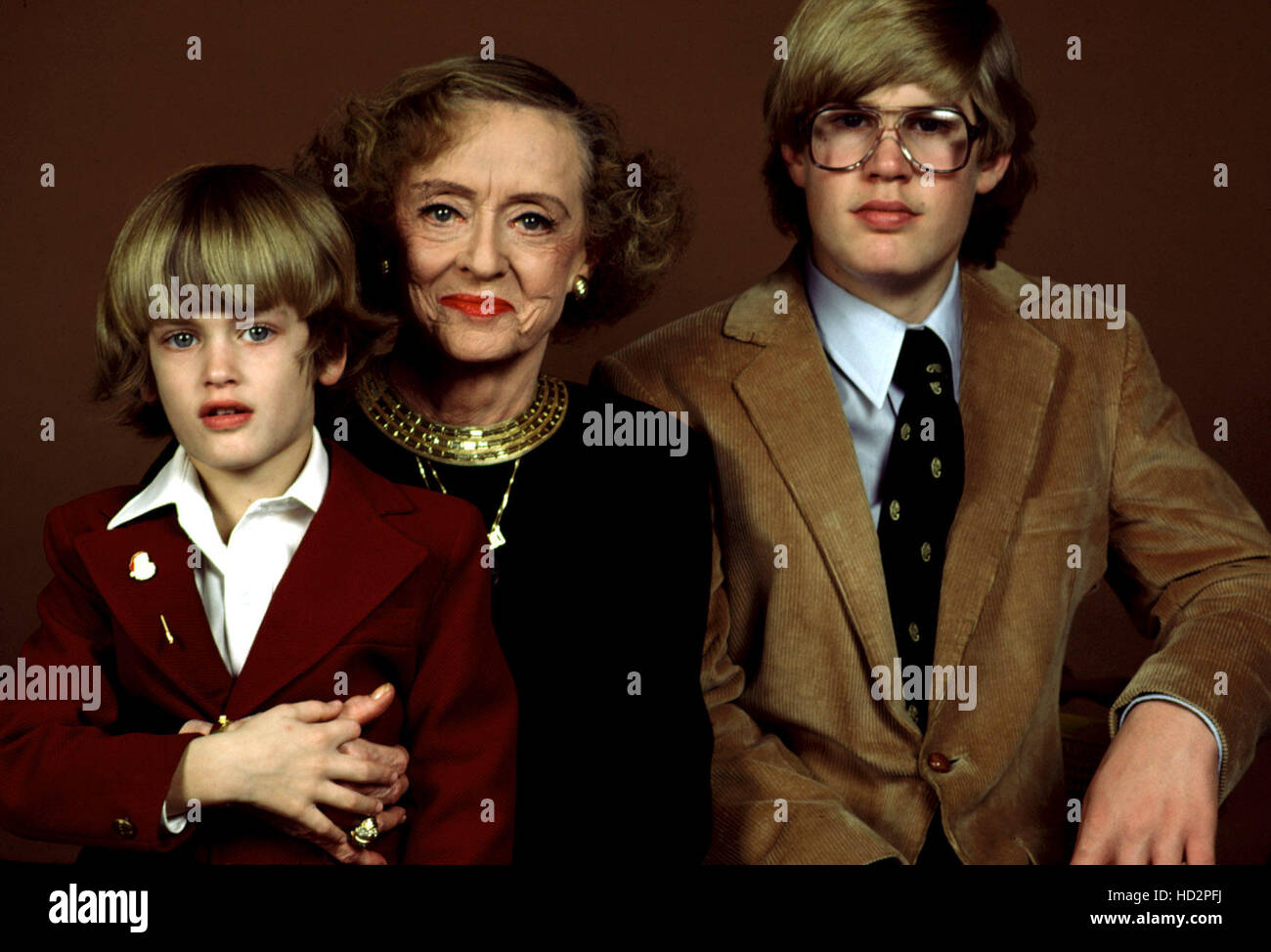 Bette Davis with her grandchildren, January, 1983 Stock Photo - Alamy
