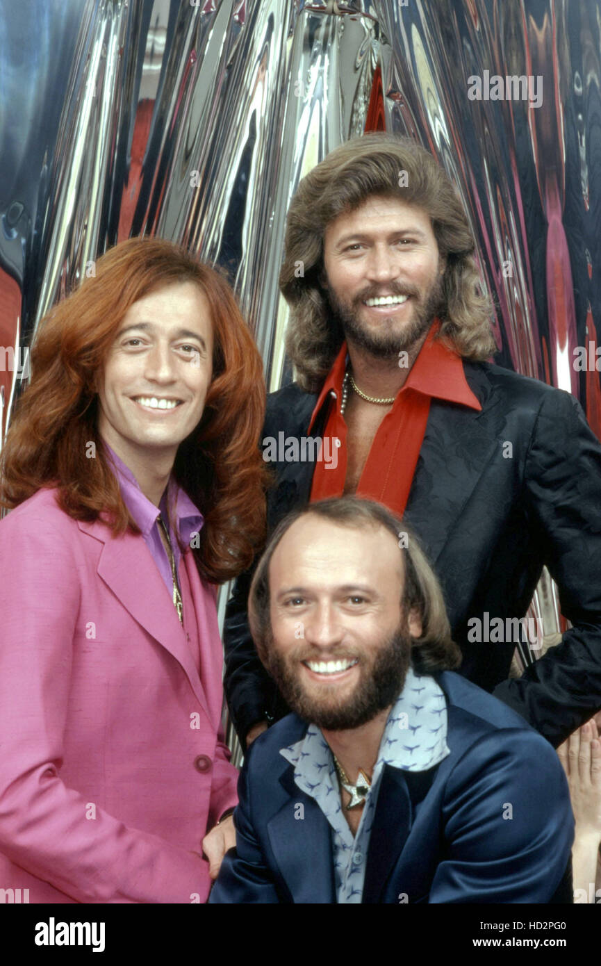 The Bee Gees, (clockwise from left): Robin Gibb, Barry Gibb, Maurice ...