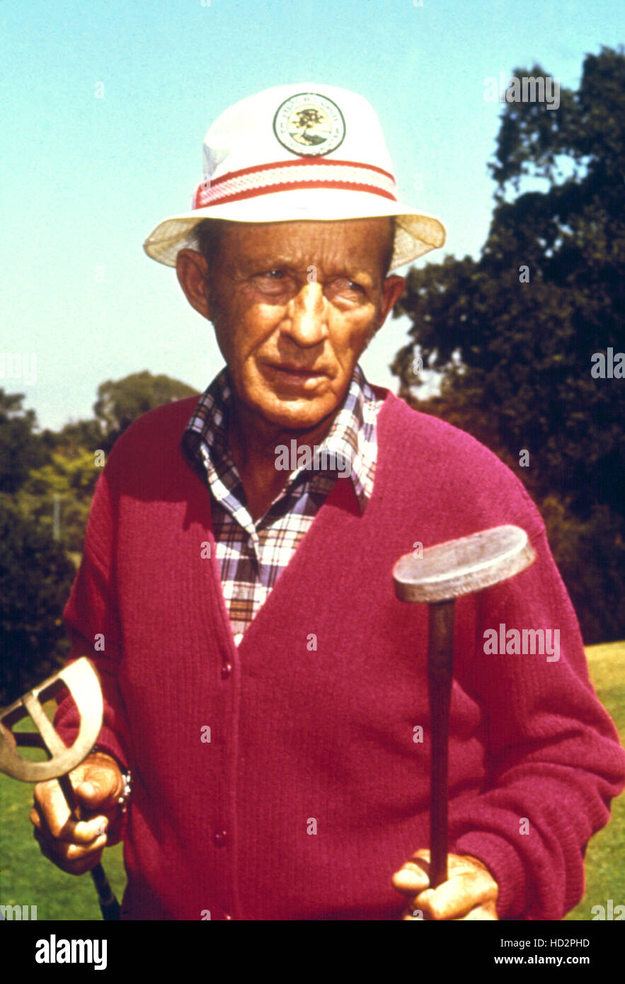 Bing Crosby on golf course, 1960's Stock Photo - Alamy