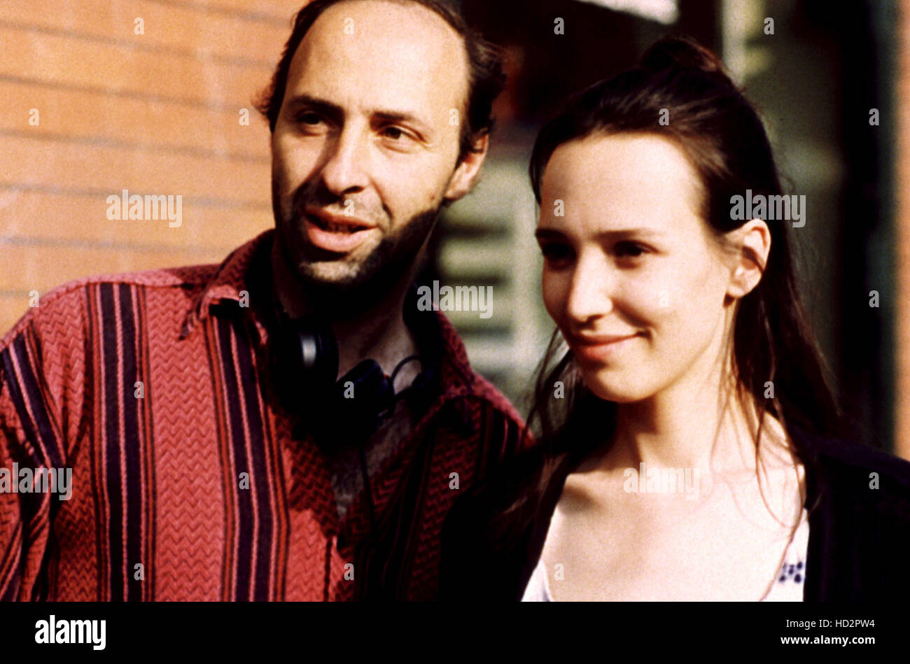 Director CEDRIC KLAPISCH with actress GARANCE CLAVEL on location for ...