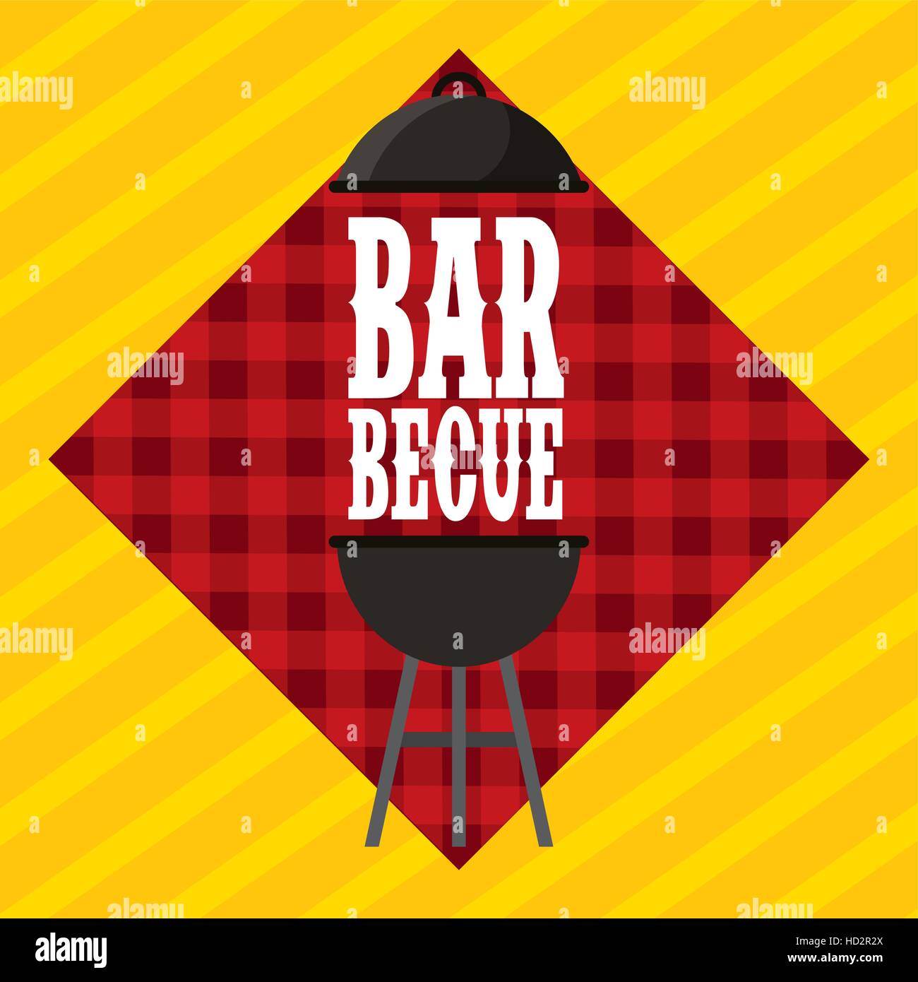 Barbecued barbecuing Stock Vector Images - Alamy