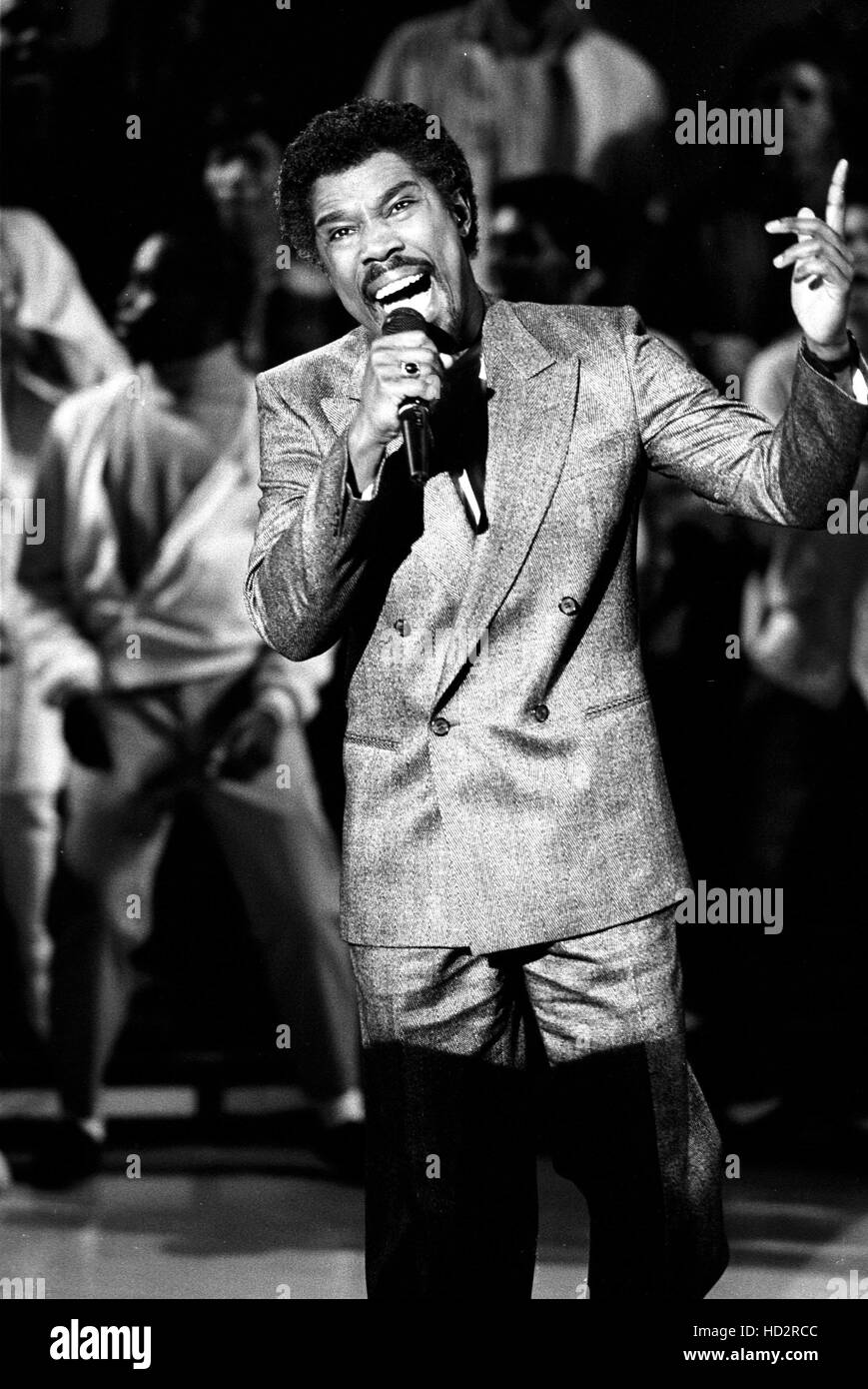 Billy Ocean performing on American Bandstand, Hollywood, California ...