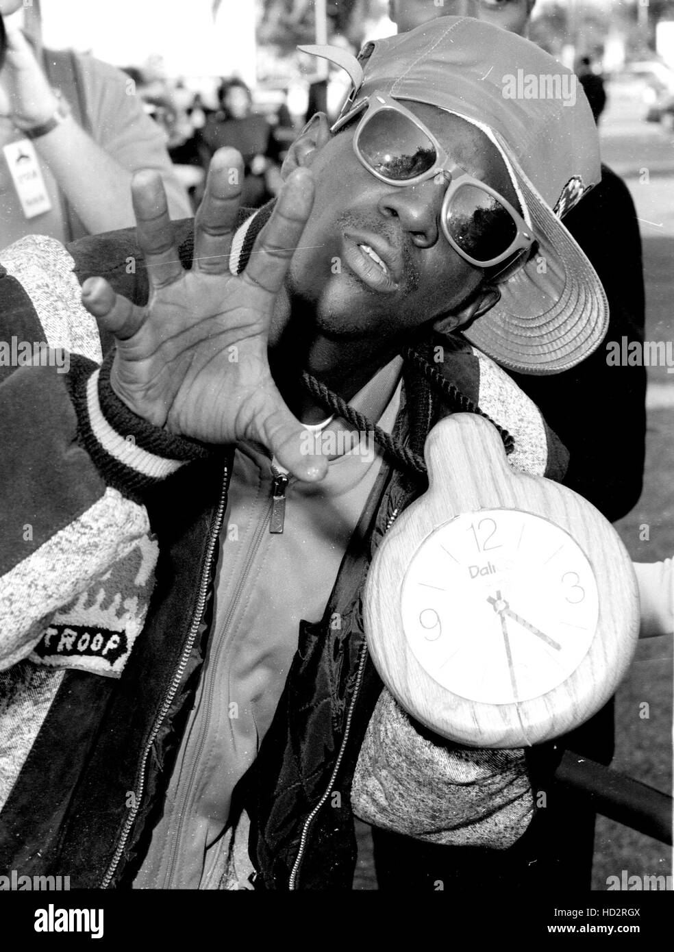 Flavor Flav of Public Enemy At A TV Music Show Circa 1990's, Los ...