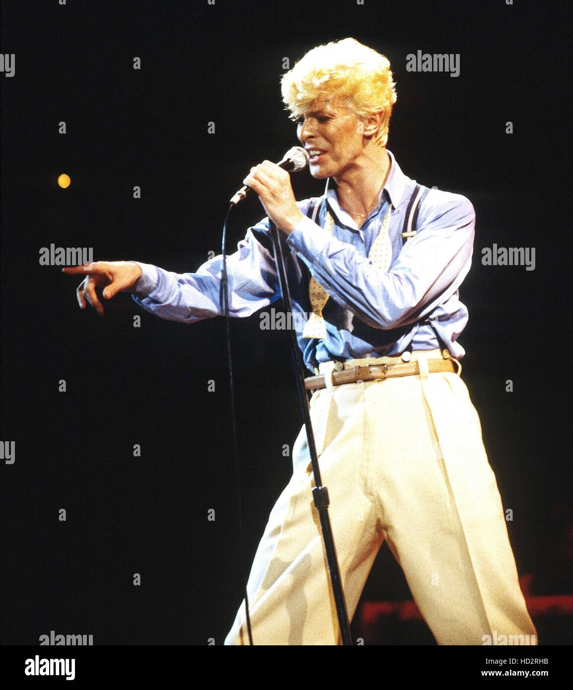 David Bowie performing in concert, Los Angeles, CA, USA, 1987 (David ...
