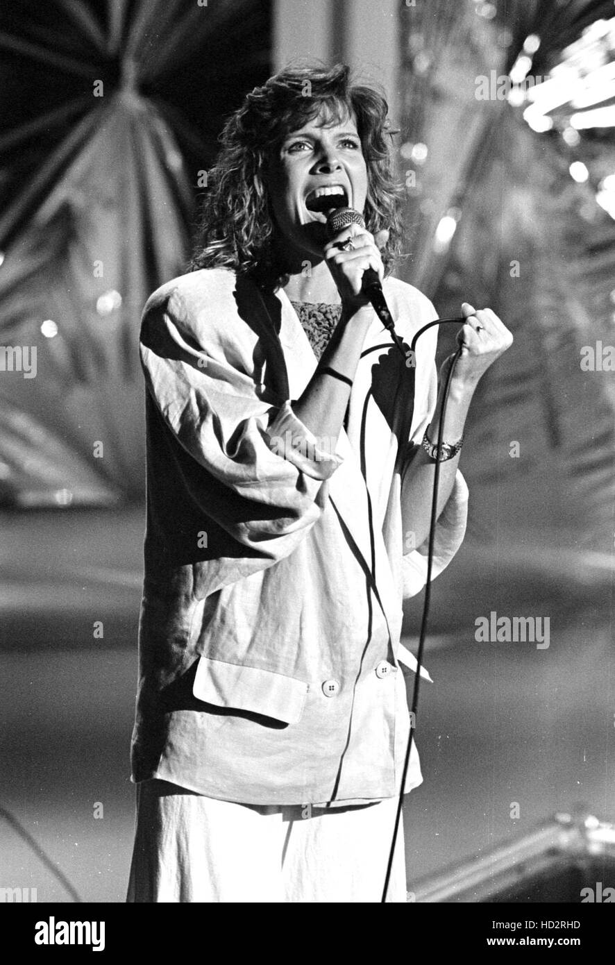 Debbie Boone Performing On A TV Show, Los Angeles, California, United ...