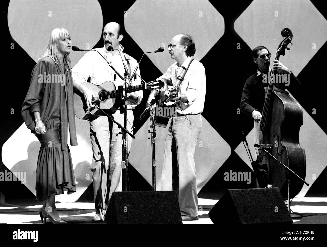 Peter, Paul & Mary perfoming on the TV Show "Solid Gold"., Los Angeles, California, United ...