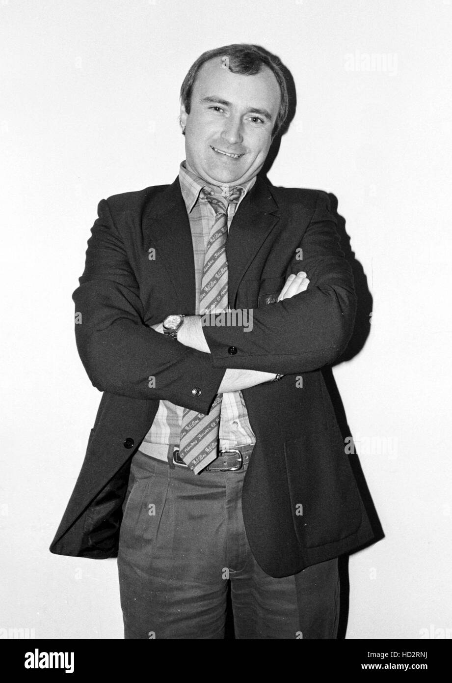 Phil Collins backstage at the TV show "Solid Gold"., Los Angeles ...