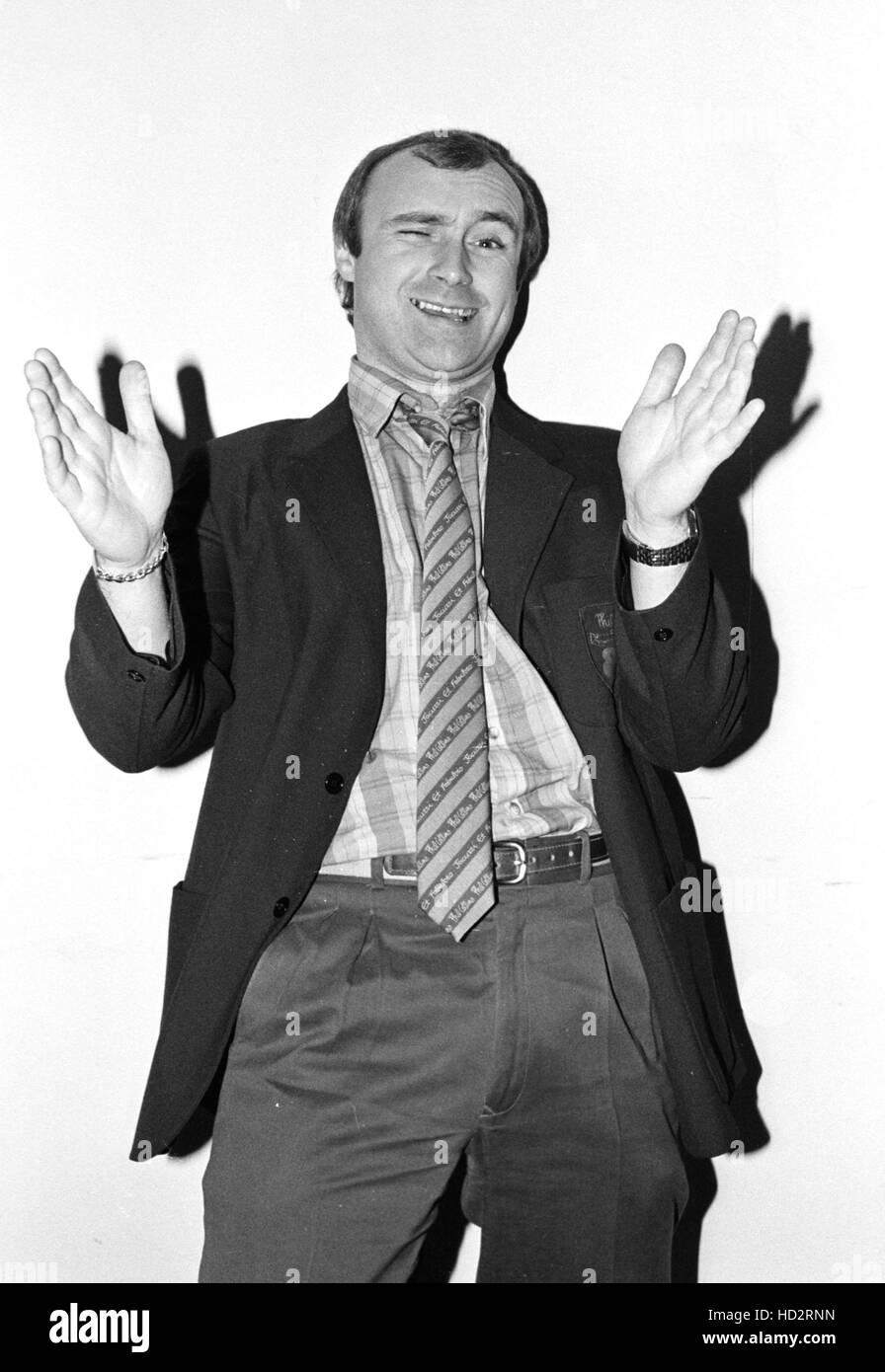 Phil Collins backstage at the TV show "Solid Gold"., Los Angeles ...