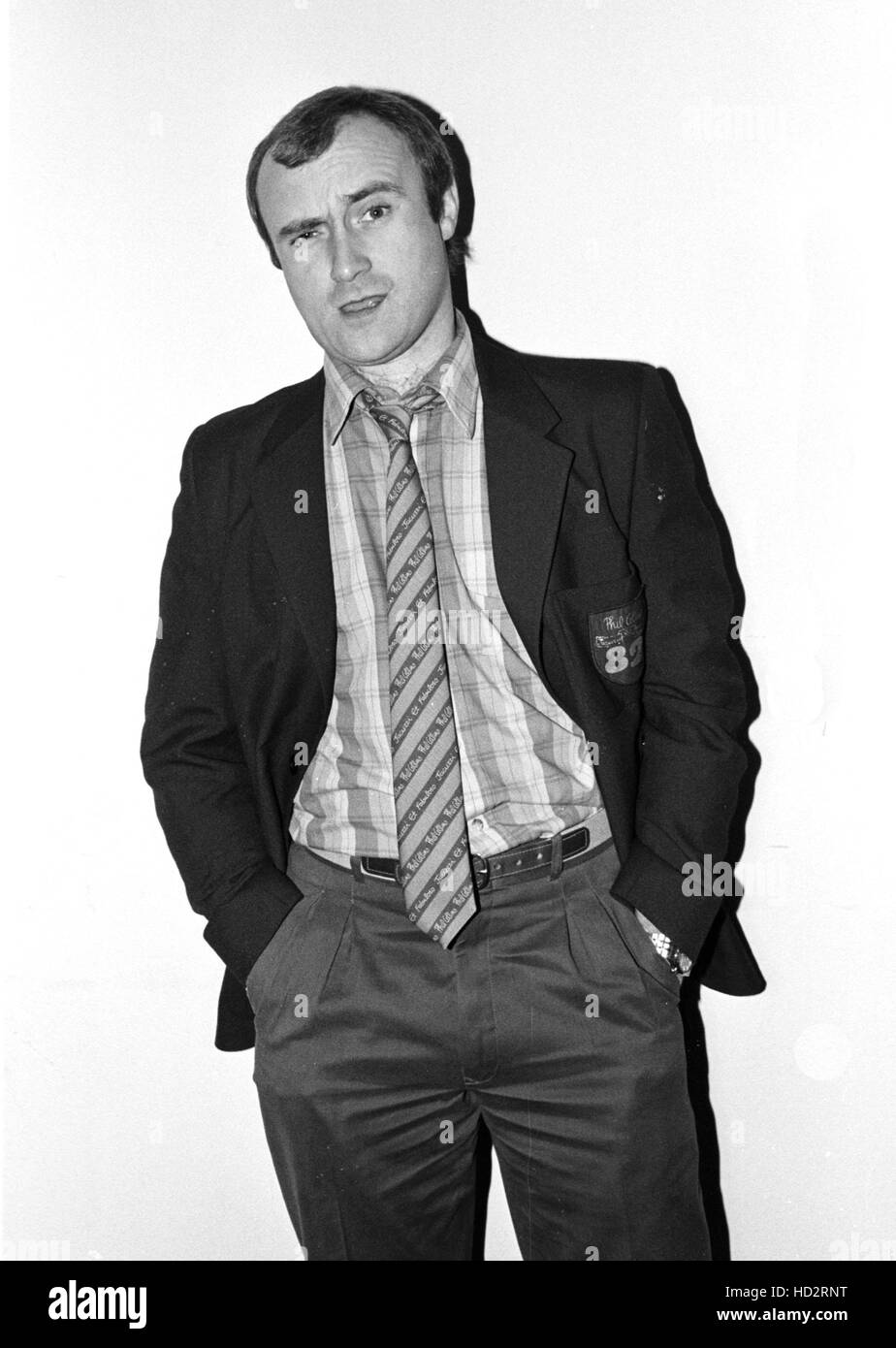 Phil Collins backstage at the TV show "Solid Gold"., Los Angeles ...