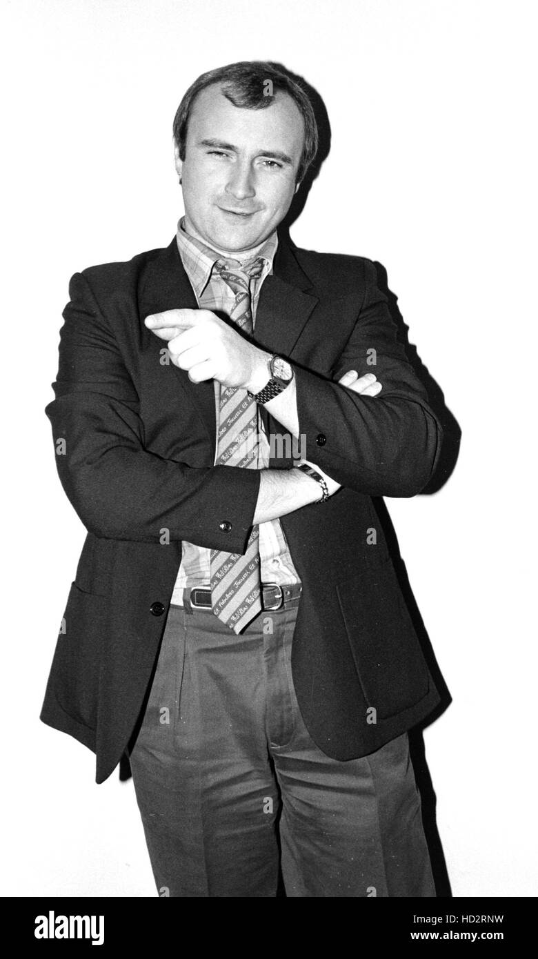 Phil Collins backstage at the TV show "Solid Gold"., Los Angeles ...