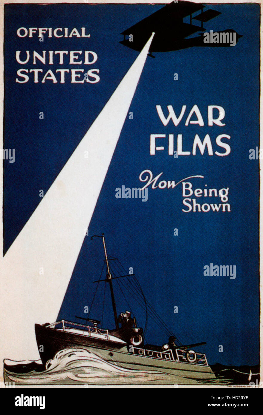 Official United States War Films Now Being Shown, WWI documentary ...