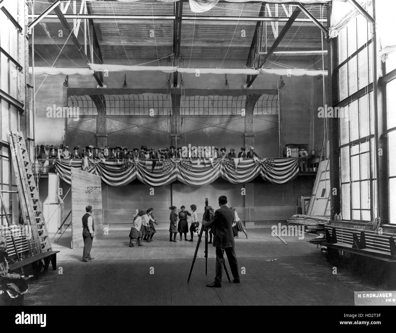 Director Edwin S. Porter and cameraman Henry Cronjager filming COUNTRY ...