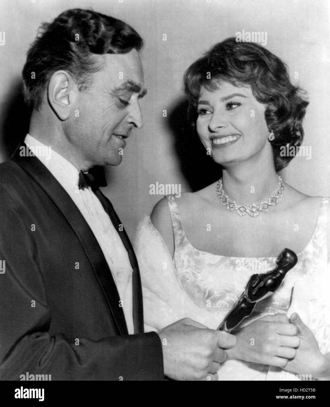 1957: DAVID LEAN [Best Director, BRIDGE ON THE RIVER KWAI] receives his ...