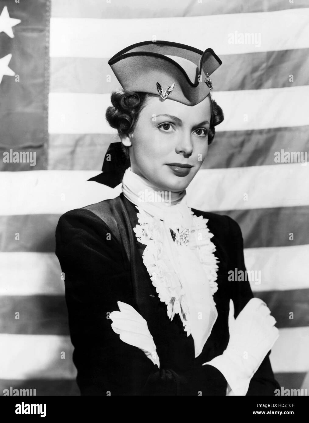 Warner Bros. starlet Nancy Coleman, celebrating the Fourth of July ...
