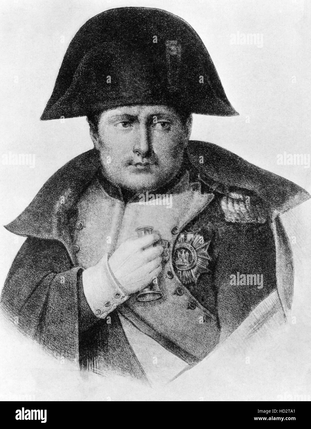 Napoleon bonaparte hat portrait Black and White Stock Photos & Images ...