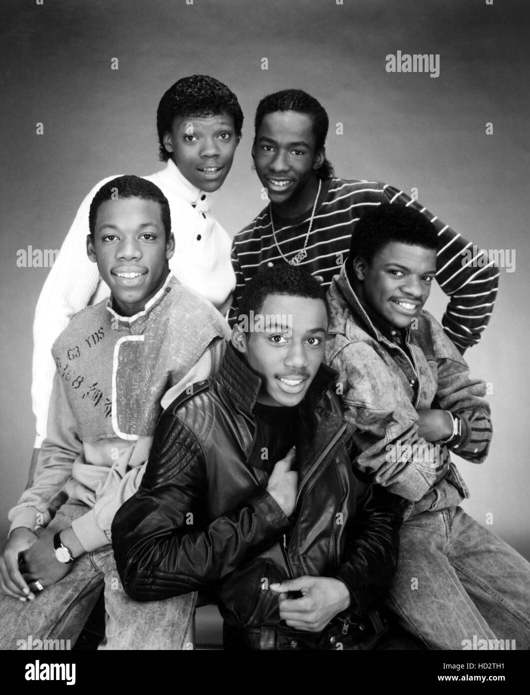 NEW EDITION, Ronnie Devoe, Bobby Brown, Michael Bivens, Ralph Trezvant ...
