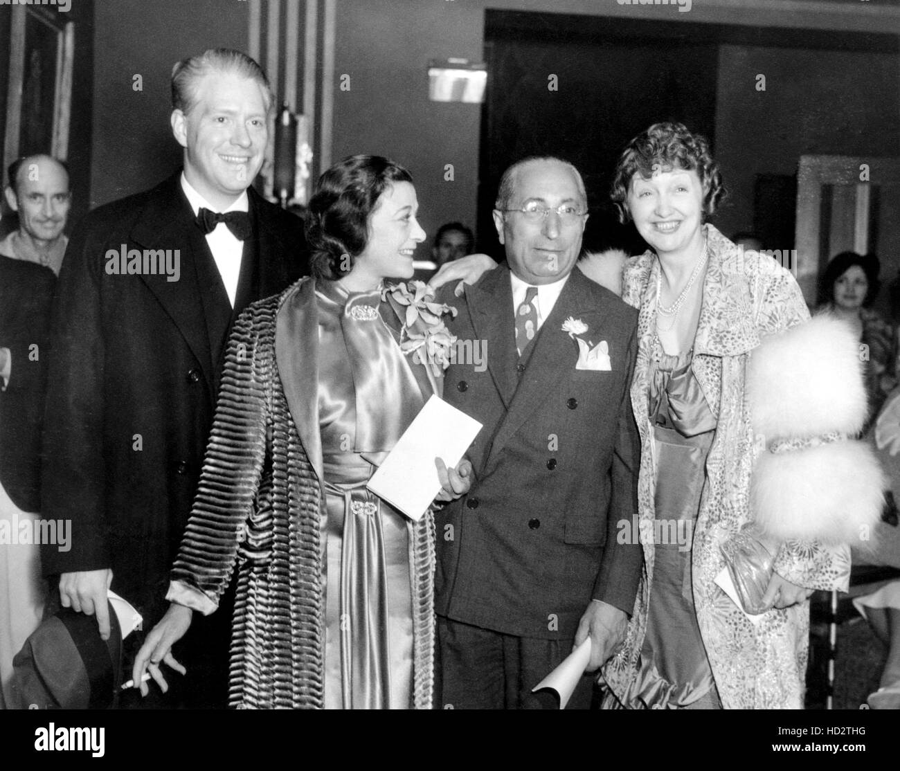 From left: Nelson Eddy, screenwriter Frances Marion, producer Louis B ...