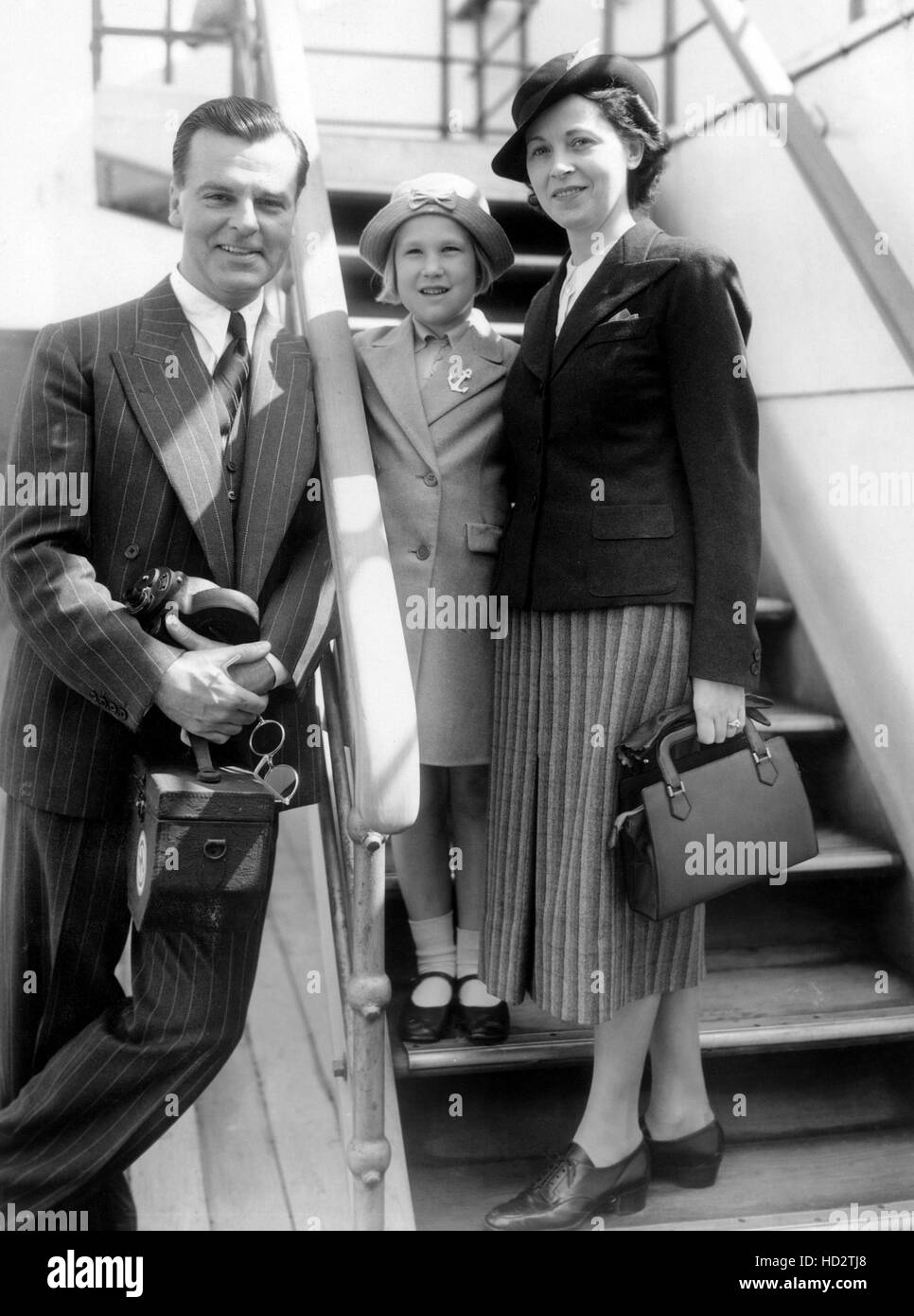 From left: Neil Hamilton, adopted daughter Patricia Hamilton, wife Elsa ...