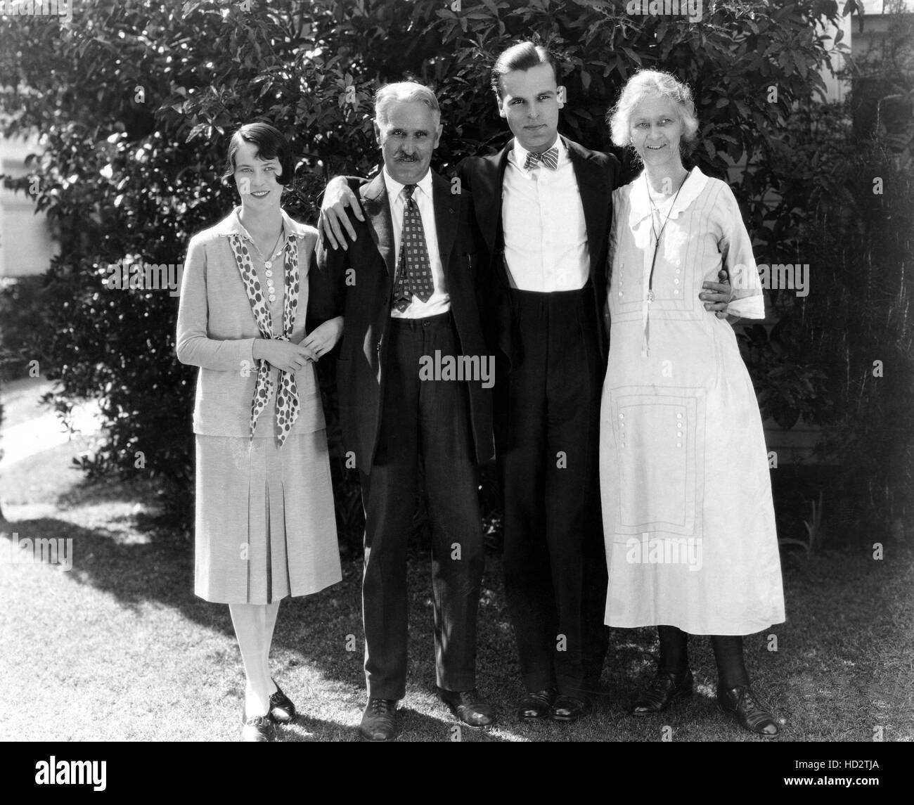 Neil Hamilton (second right) with (l to r) wife Elsa Hamilton, father ...