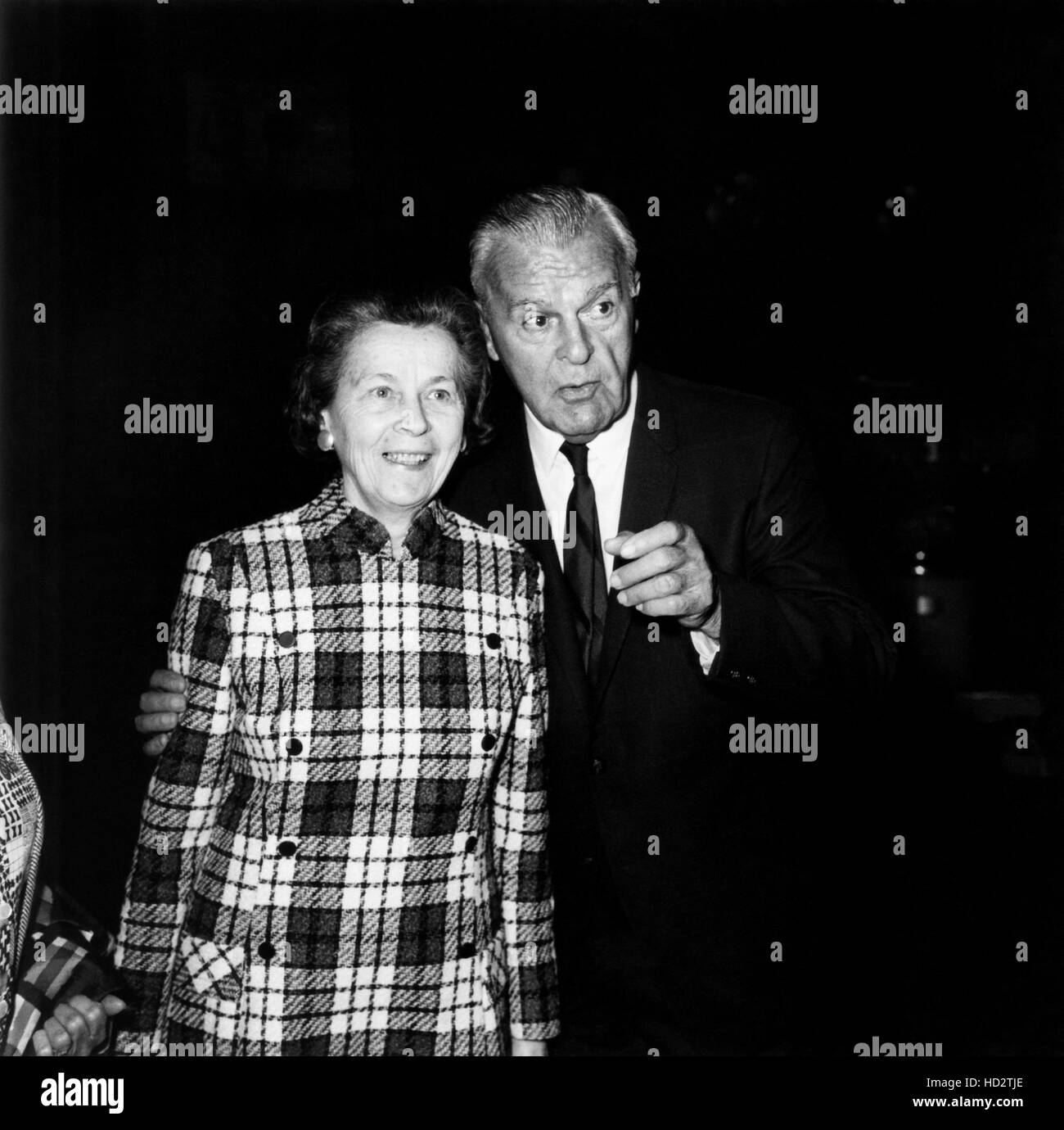 Neil Hamilton, right, and his wife, Elsa Hamilton, at a Silent Screen ...