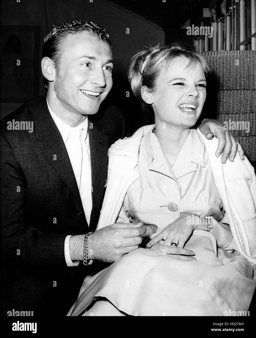 Nick Adams, left, and his wife, actress Carol Nugent, ca. early 1960s ...