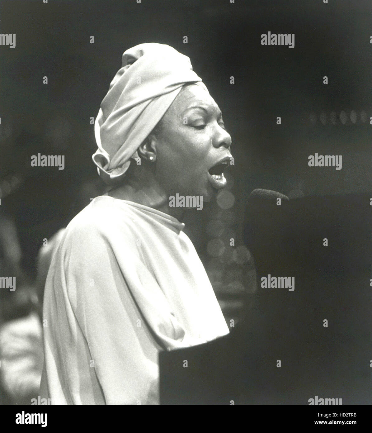 NINA SIMONE, performing for "Evening at POPS", 1992 Stock Photo - Alamy
