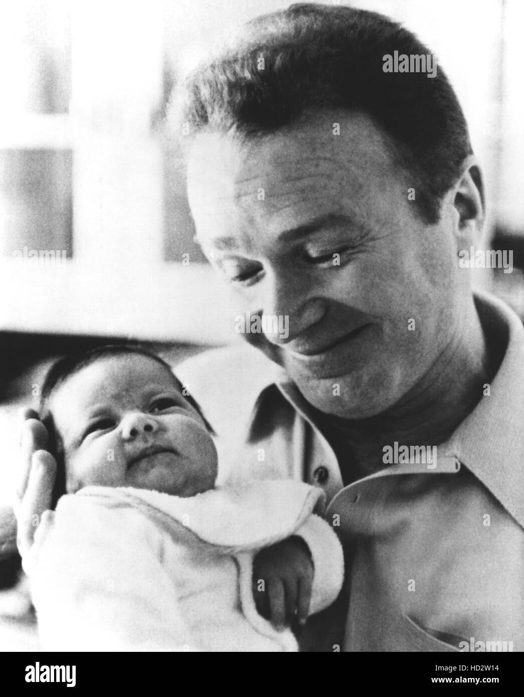 Red Buttons and his two-month-old daughter, Amy, born February 10, 1966 ...