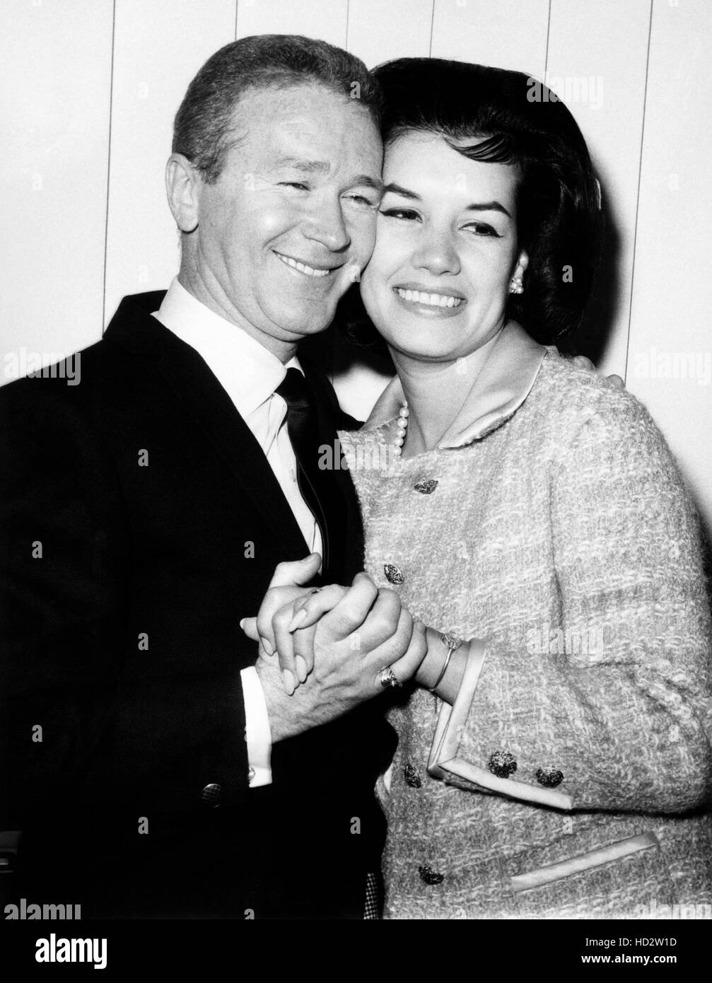 The wedding of Red Buttons, left, and his third wife, Alicia Buttons ...