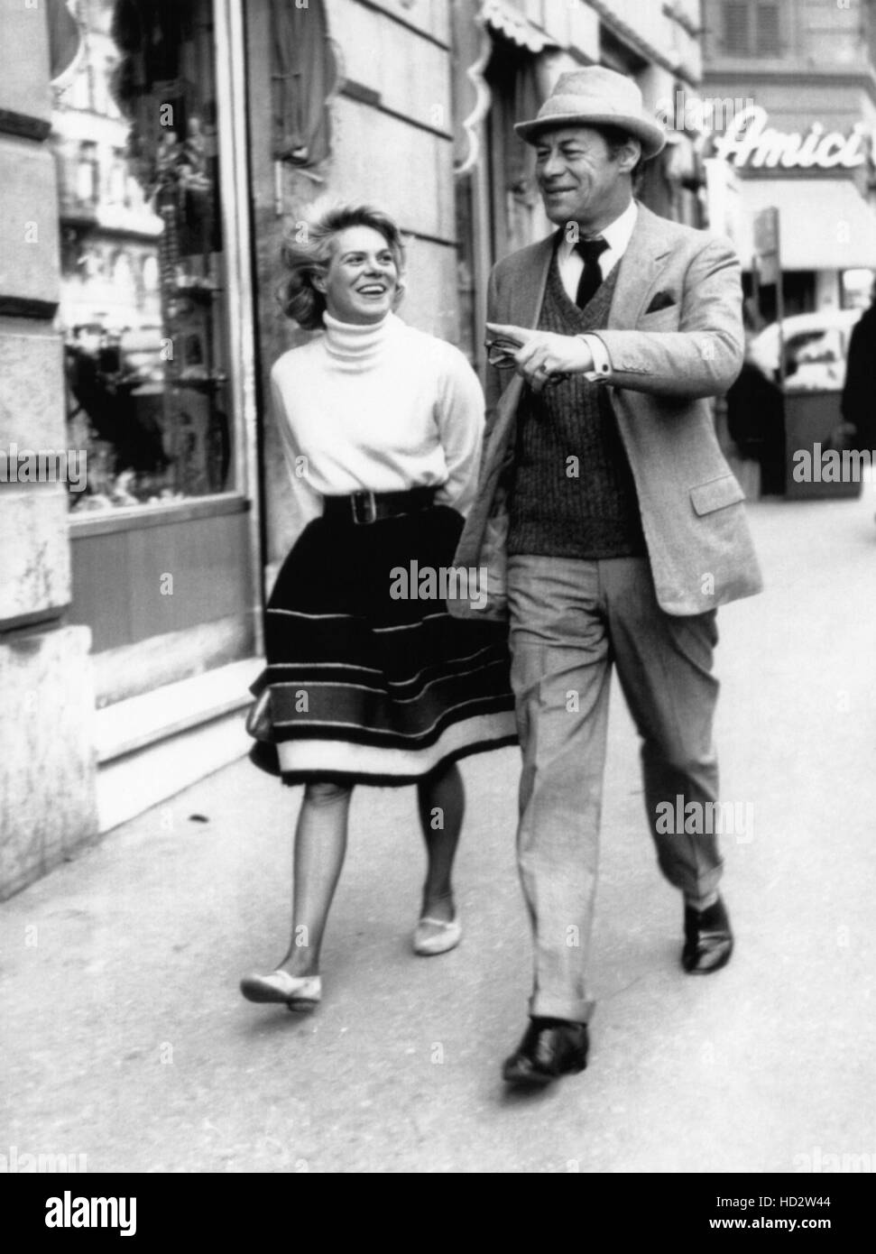 Rex Harrison, right, and Rachel Roberts, in Rome a week before their ...