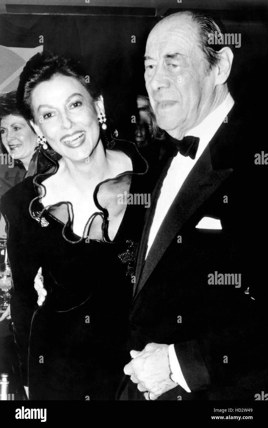 Rex Harrison, right, with his fifth wife, Mercia Harrison, ca. 1980s ...