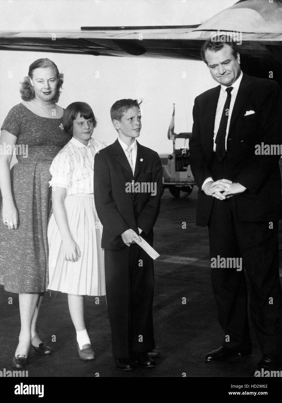 Red Skelton, right, with his second wife, Georgia Davis, and their ...