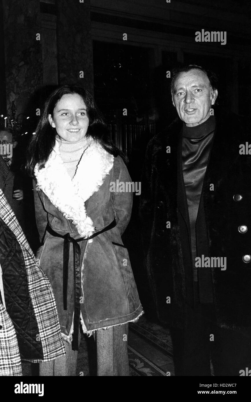 Richard Burton, right, with his daughter, Kate Burton, in New York ...