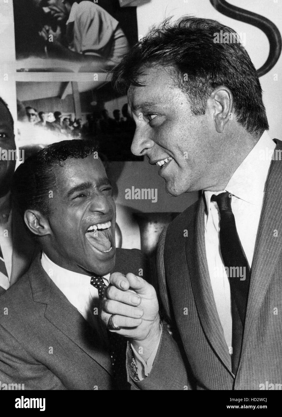 Sammy Davis, Jr., Richard Burton, ca. 1950s Stock Photo - Alamy