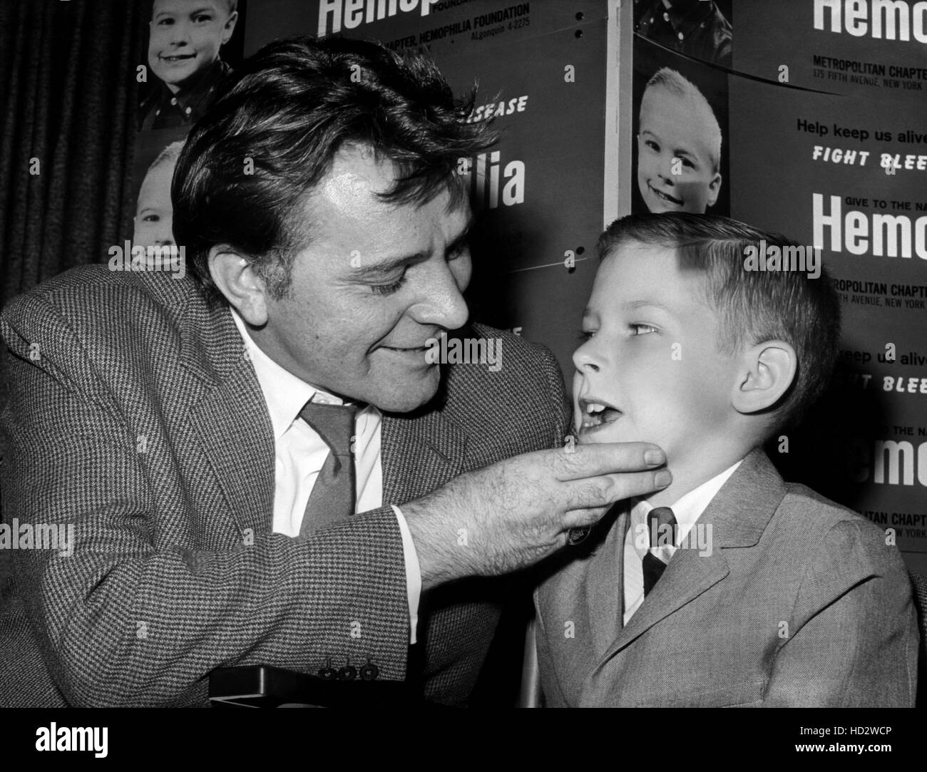 Richard Burton announces the creation of the Richard Burton Hemophilia ...