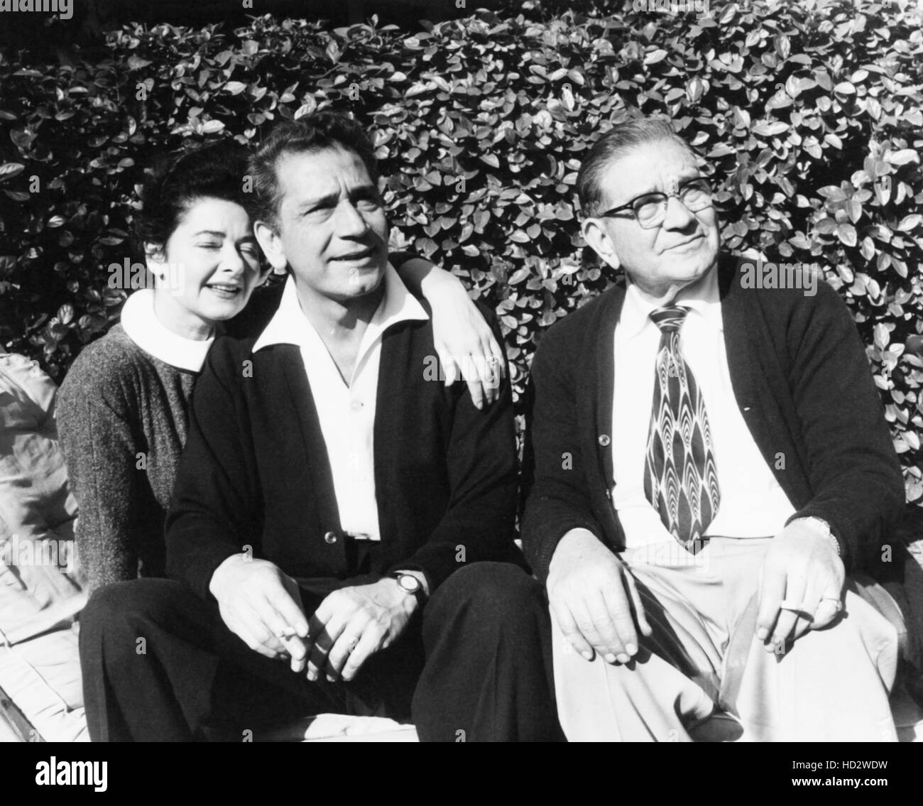 Richard Conte (center) with wife Ruth Storey (left) and father Pasquale ...