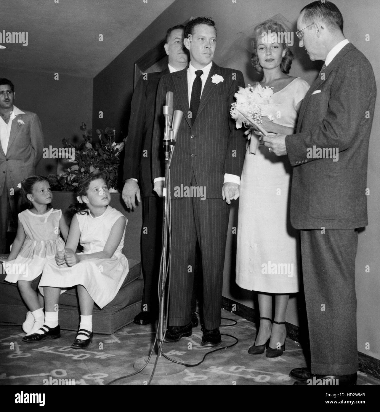 YASMINE KHAN, REBECCA WELLES and JACK ENTRATTER witness the marriage of ...