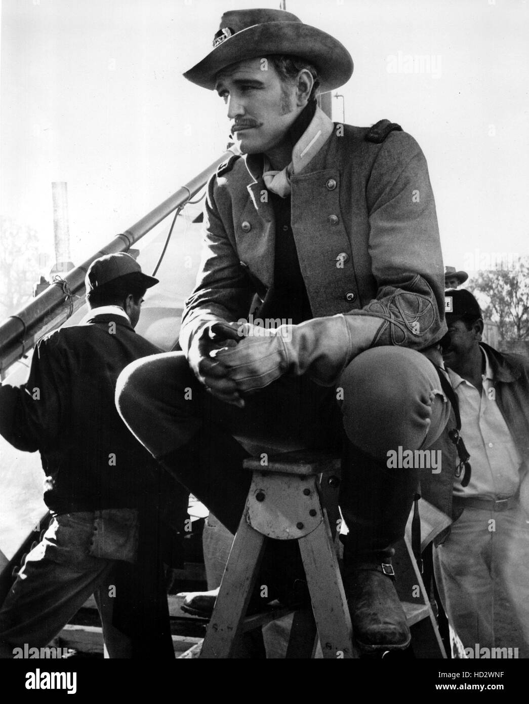 Richard Harris on the set of MAJOR DUNDEE, 1965 Stock Photo - Alamy
