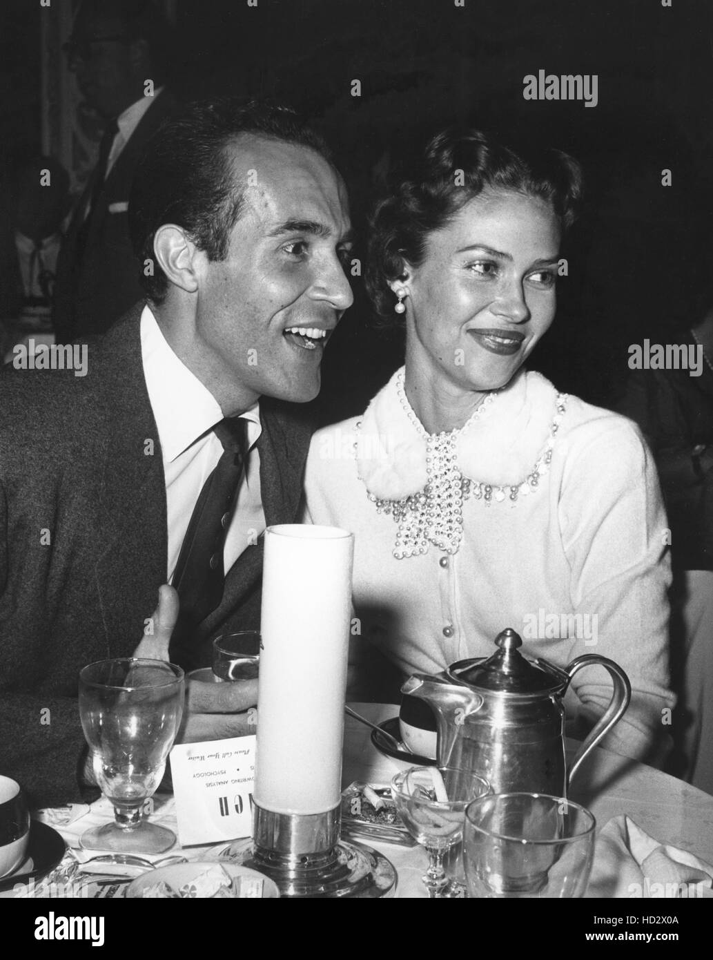 From left, Ricardo Montalban and his wife, actress Georgiana Young, at ...
