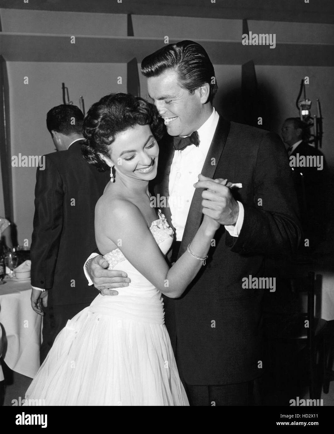 Rita Moreno dancing with Robert Wagner at a Romanoff's party following ...