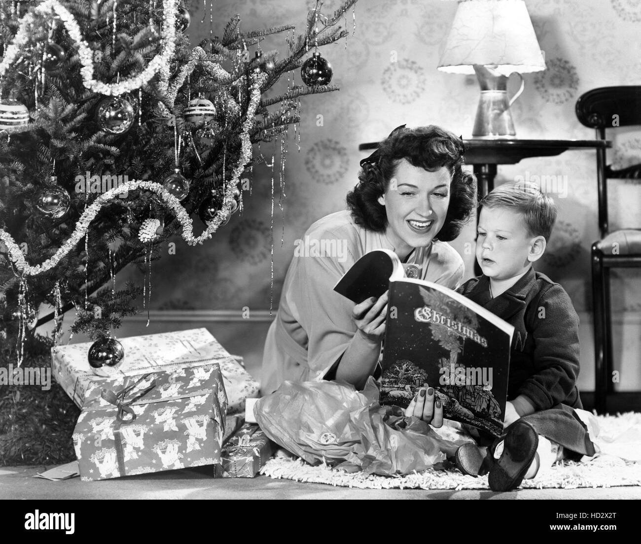 Opera singer Rise Stevens with her son Nikky Stevens, 1946 Stock Photo ...
