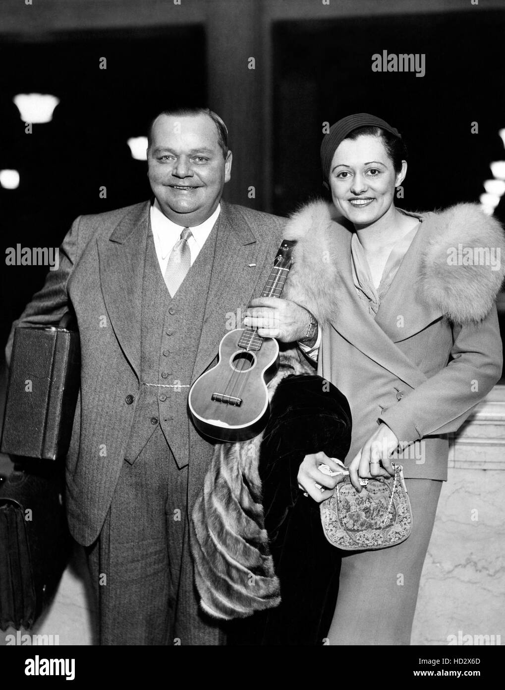 Roscoe 'Fatty' Arbuckle, with his third wife, Addie McPhail, June 18 ...