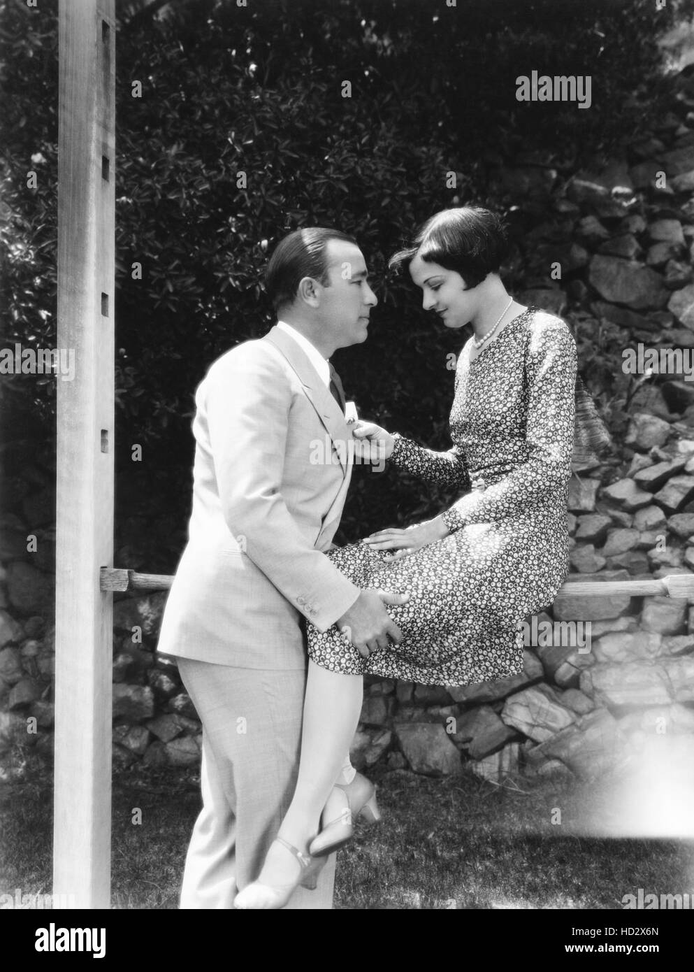 Robert Armstrong, left, with his second wife, Jeanne Kent, 1929 Stock ...